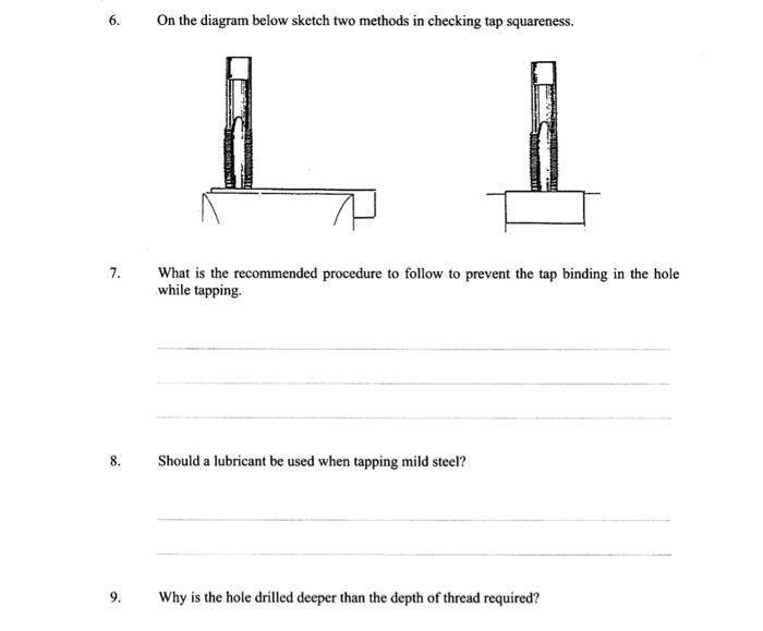 Solved 1. Name three types of tap wrenches 1. 2. 3. 2. Name | Chegg.com