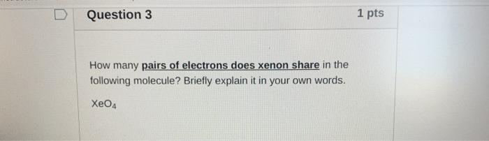 Solved Question 1 1P How many valence electrons does each of | Chegg.com