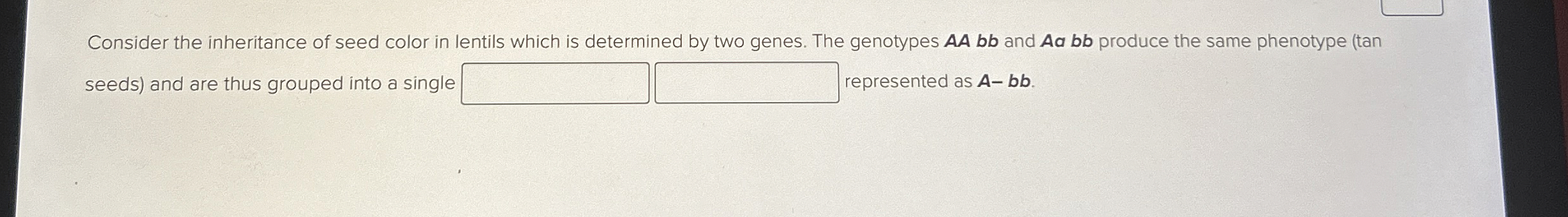 Solved Consider the inheritance of seed color in lentils | Chegg.com