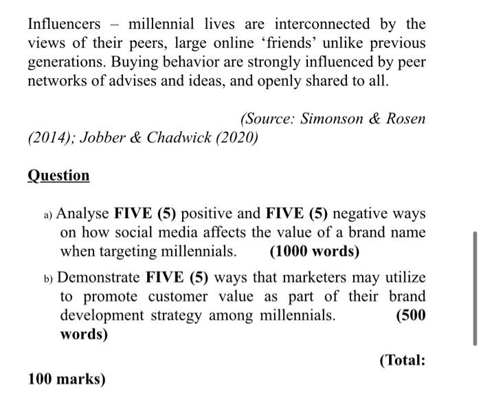 Solved Individual Coursework (20%) CUSTOMER VALUE AND | Chegg.com