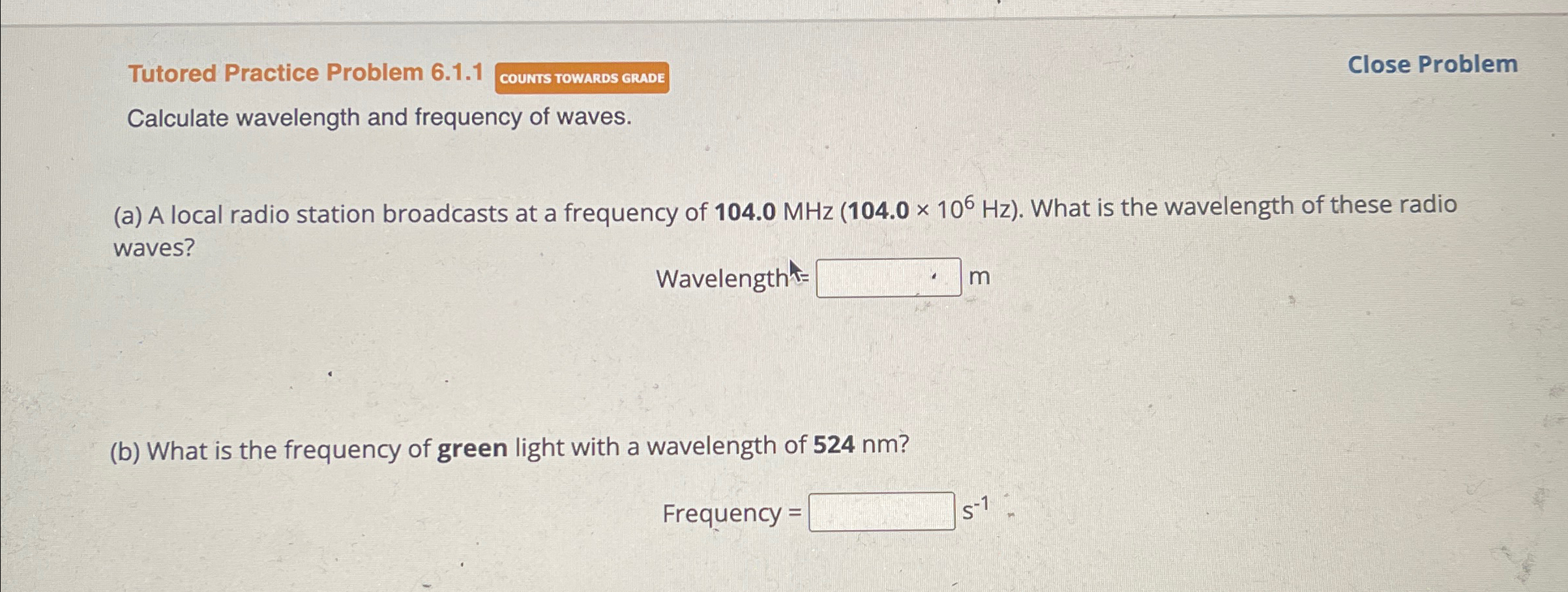Tutored Practice Problem 6.1.1COUNIS TOWARDS | Chegg.com Tutored Practice Problem 6.1.1COUNIS TOWARDS | Chegg.com