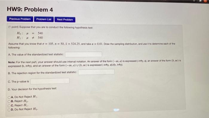 Solved HW9: Problem 4 Previous Problem Problem List Next | Chegg.com