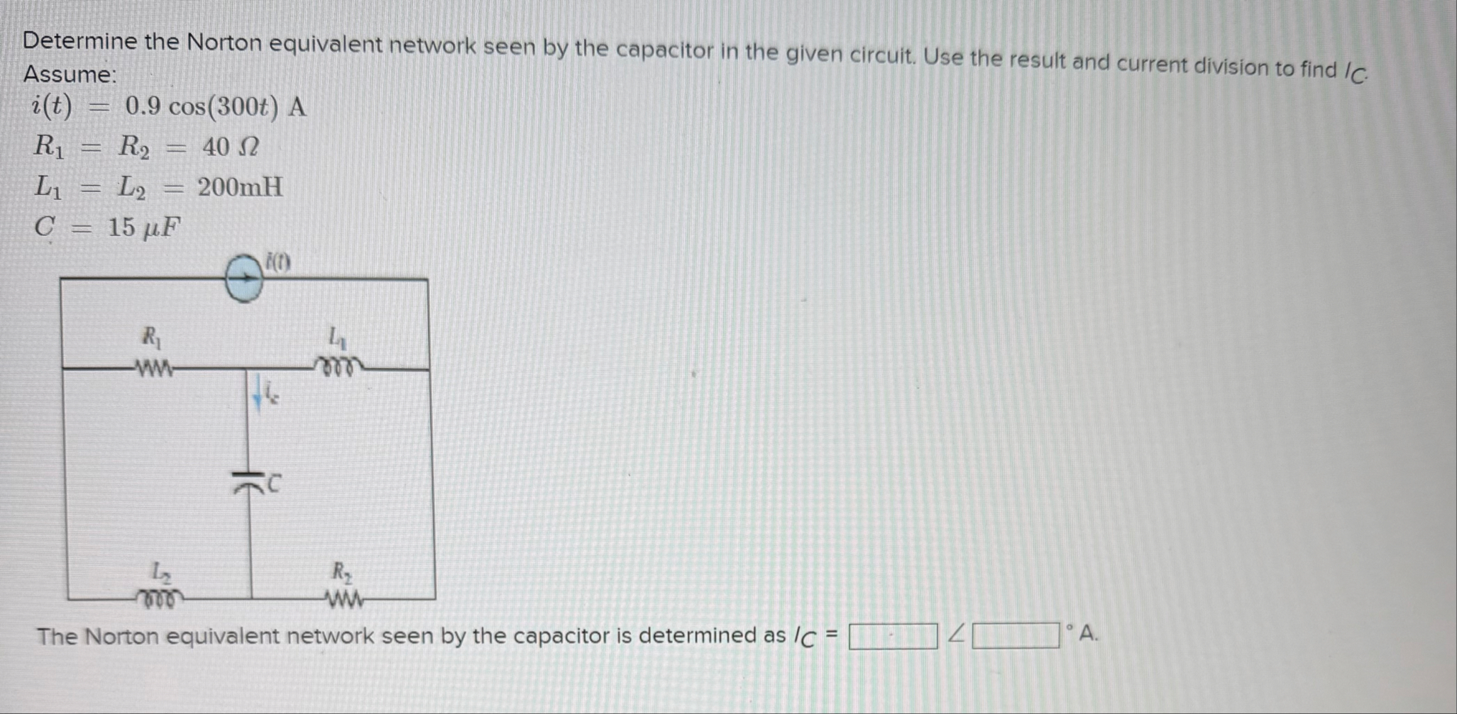 Solved Determine the Norton equivalent network seen by the | Chegg.com