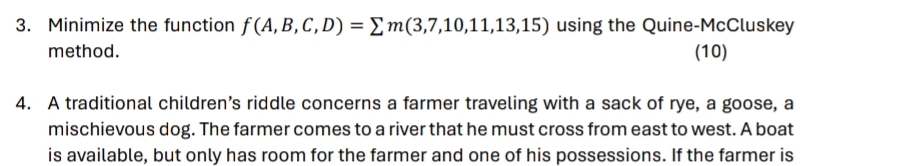 Solved Minimize the function | Chegg.com