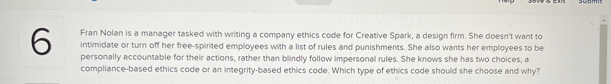 Solved Fran Nolan is a manager tasked with writing a company | Chegg.com