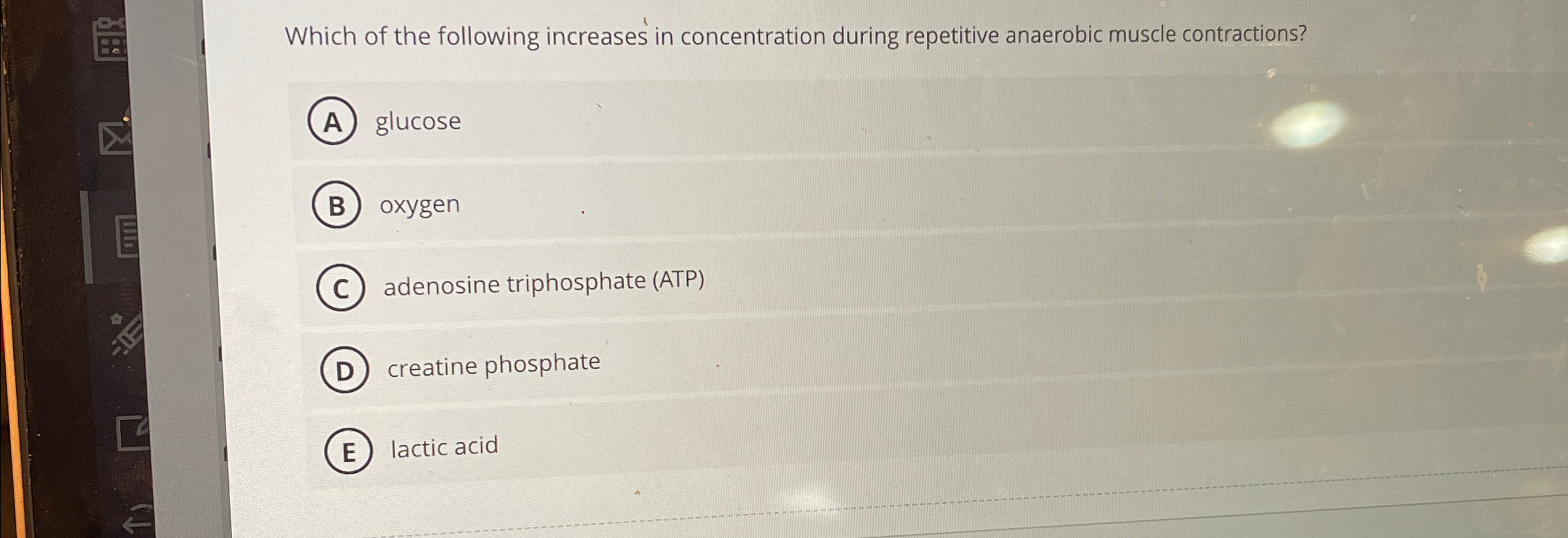 Solved Which of the following increases in concentration | Chegg.com
