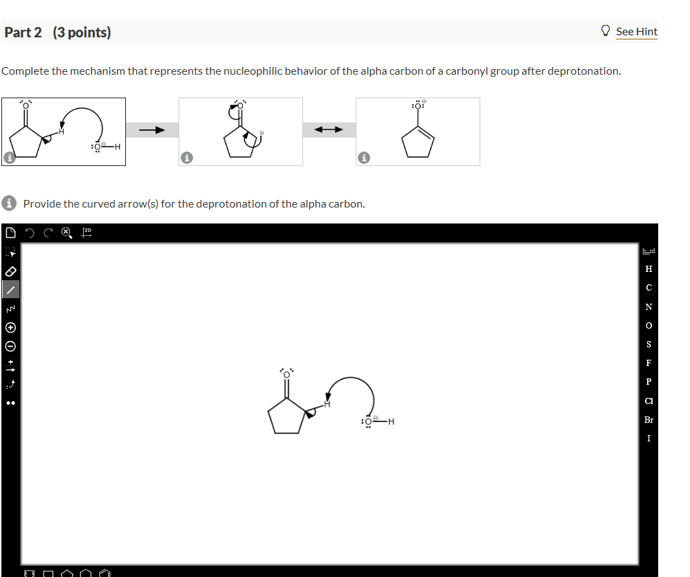 Solved Part 2 (3 ﻿points) ﻿Complete the mechanism that | Chegg.com