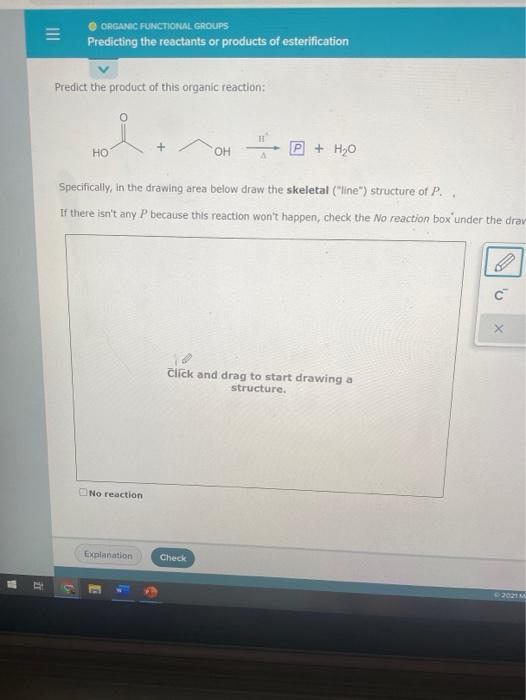 Solved ORGANIC FUNCTIONAL GROUPS Predicting the reactants or | Chegg.com