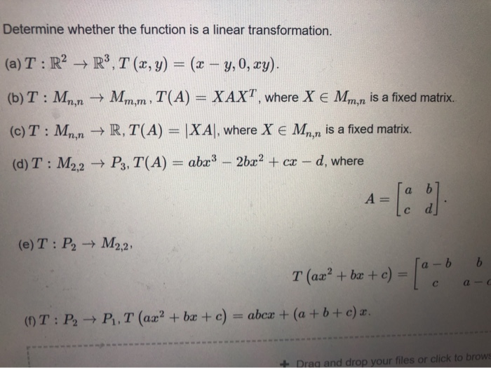 Solved Determine whether the function is a linear | Chegg.com