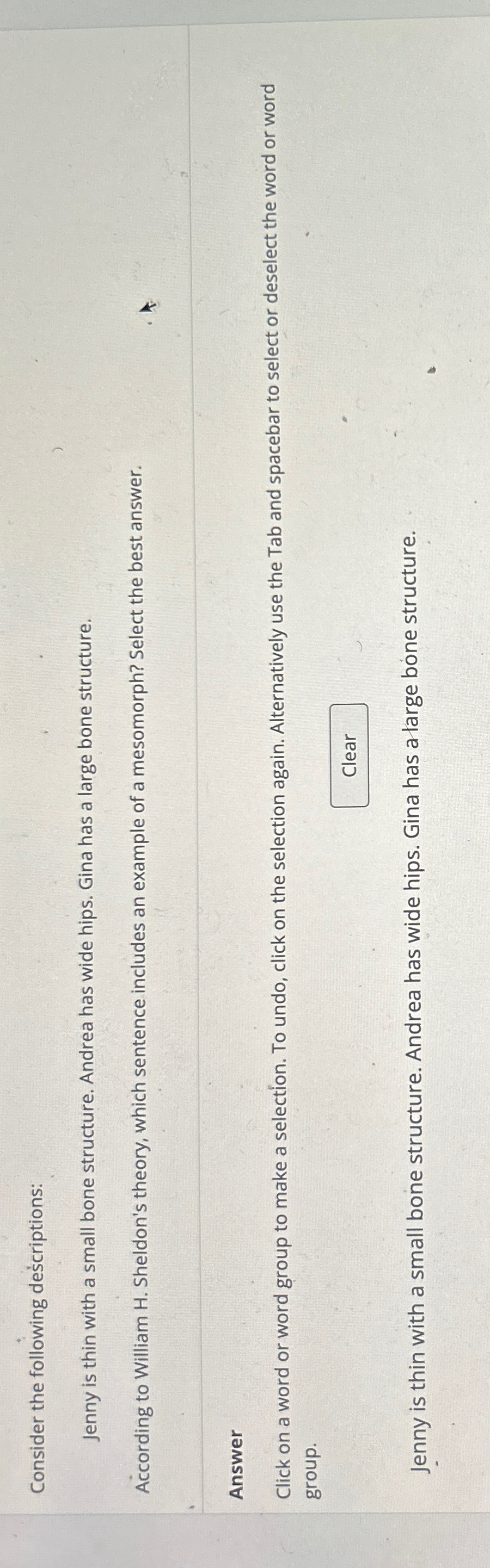 Solved Consider the following descriptions:Jenny is thin | Chegg.com