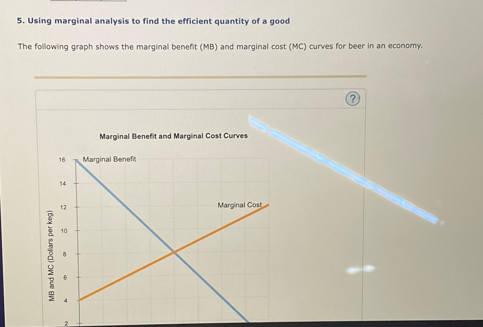 Solved Using marginal analysis to find the efficient | Chegg.com