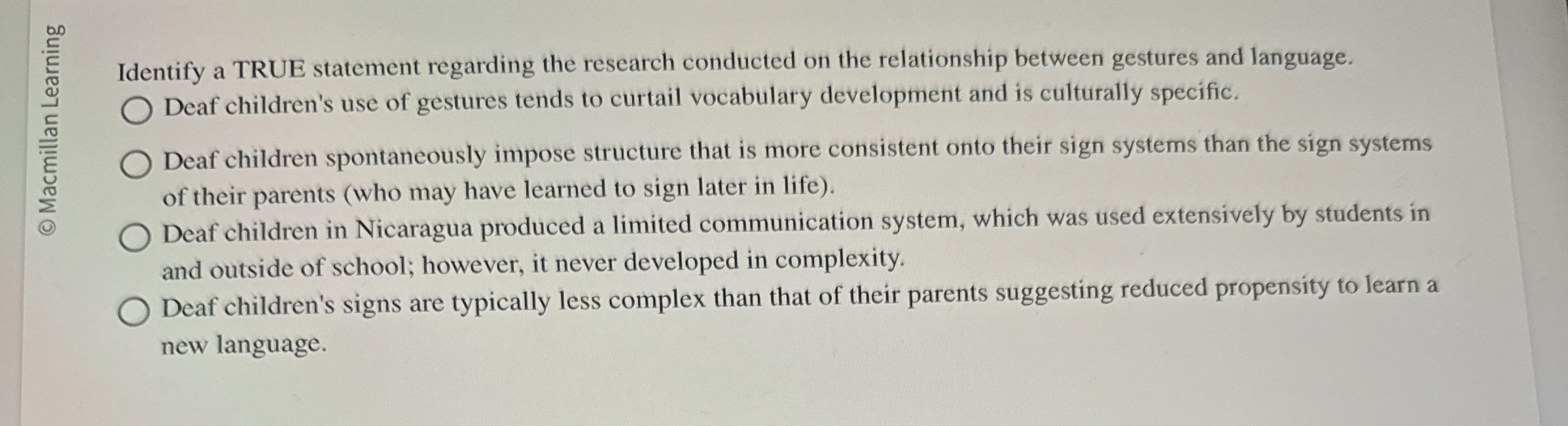 Solved Identify a TRUE statement regarding the research | Chegg.com