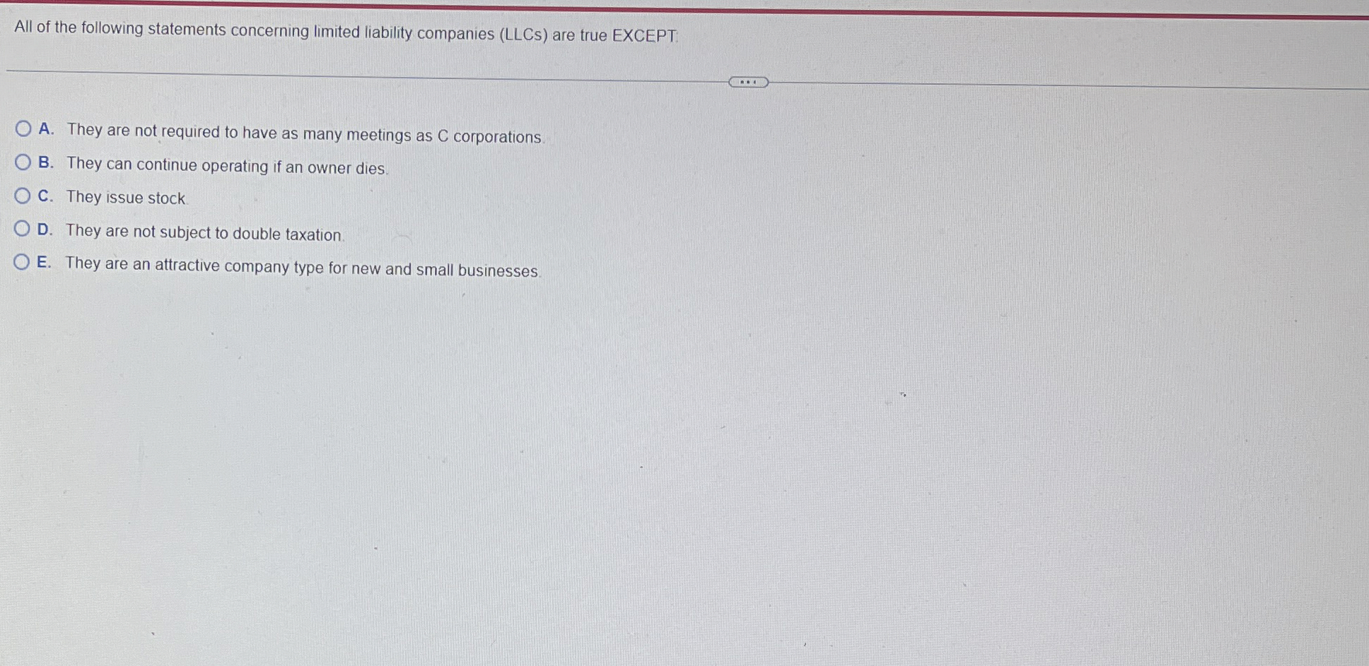 Solved All of the following statements concerning limited | Chegg.com