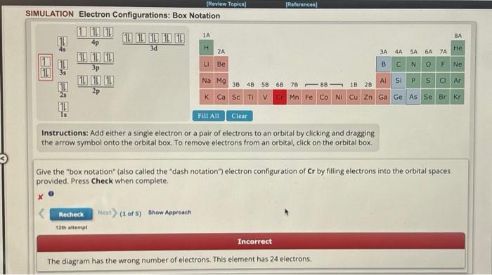 Solved Instructions: Add either a single electron or a pair | Chegg.com