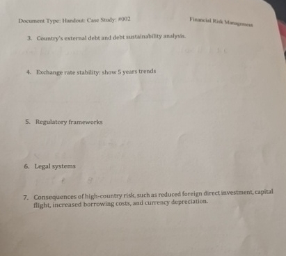 Solved Document Type: Handout: Case Study: N002Financial | Chegg.com