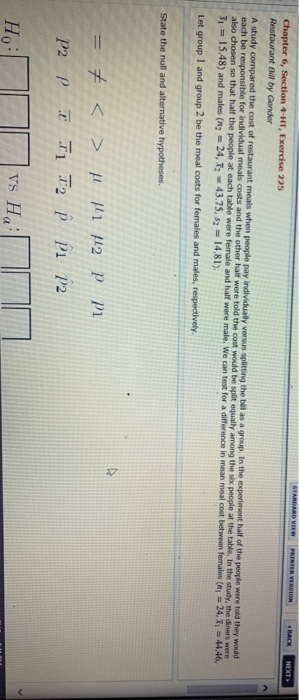 Solved TANDARD VIEW PRINTER VERSION MK NEXT Chapter 6, | Chegg.com