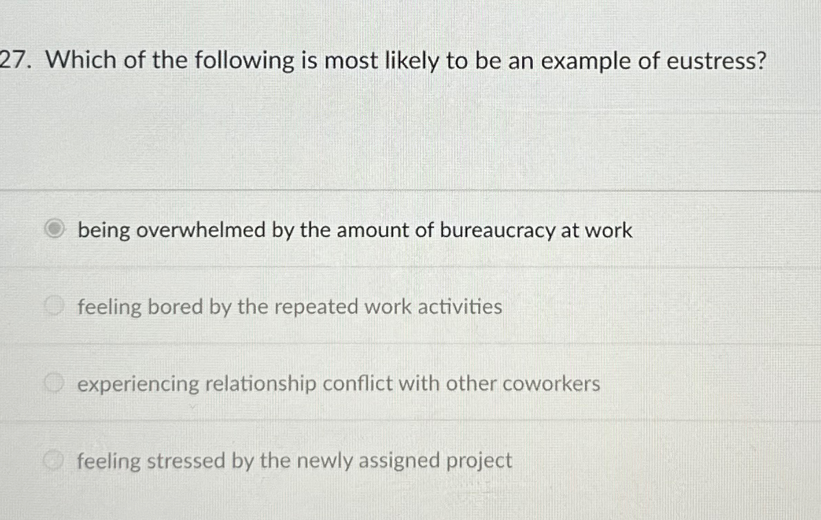 Solved Which of the following is most likely to be an | Chegg.com