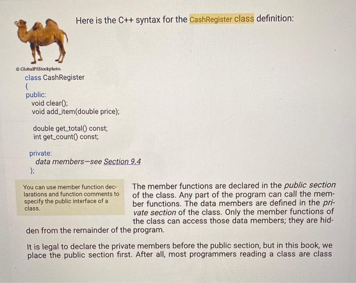 Solved .. Business P9.7 Reimplement the CashRegister class | Chegg.com