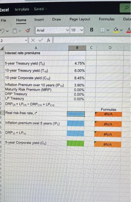Solved Excel Online Structured Activity: Interest rate | Chegg.com