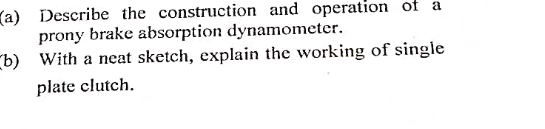 Solved (a) ﻿Describe the construction and operation of a | Chegg.com