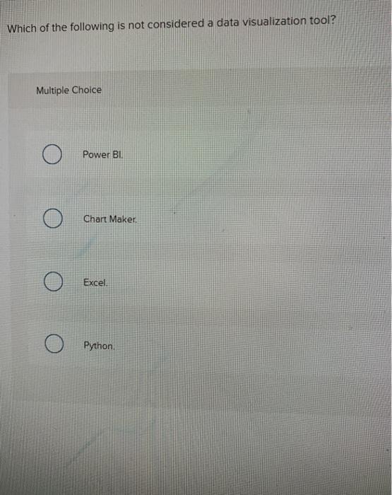 Solved Which of the following is not considered a data | Chegg.com