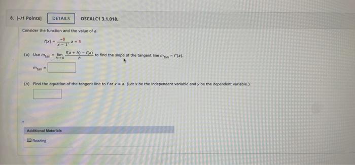 Solved 8. 1-/1 Points) DETAILS OSCALC1 3.1.018. Consider the | Chegg.com Solved 8. 1-/1 Points) DETAILS OSCALC1 3.1.018. Consider the | Chegg.com