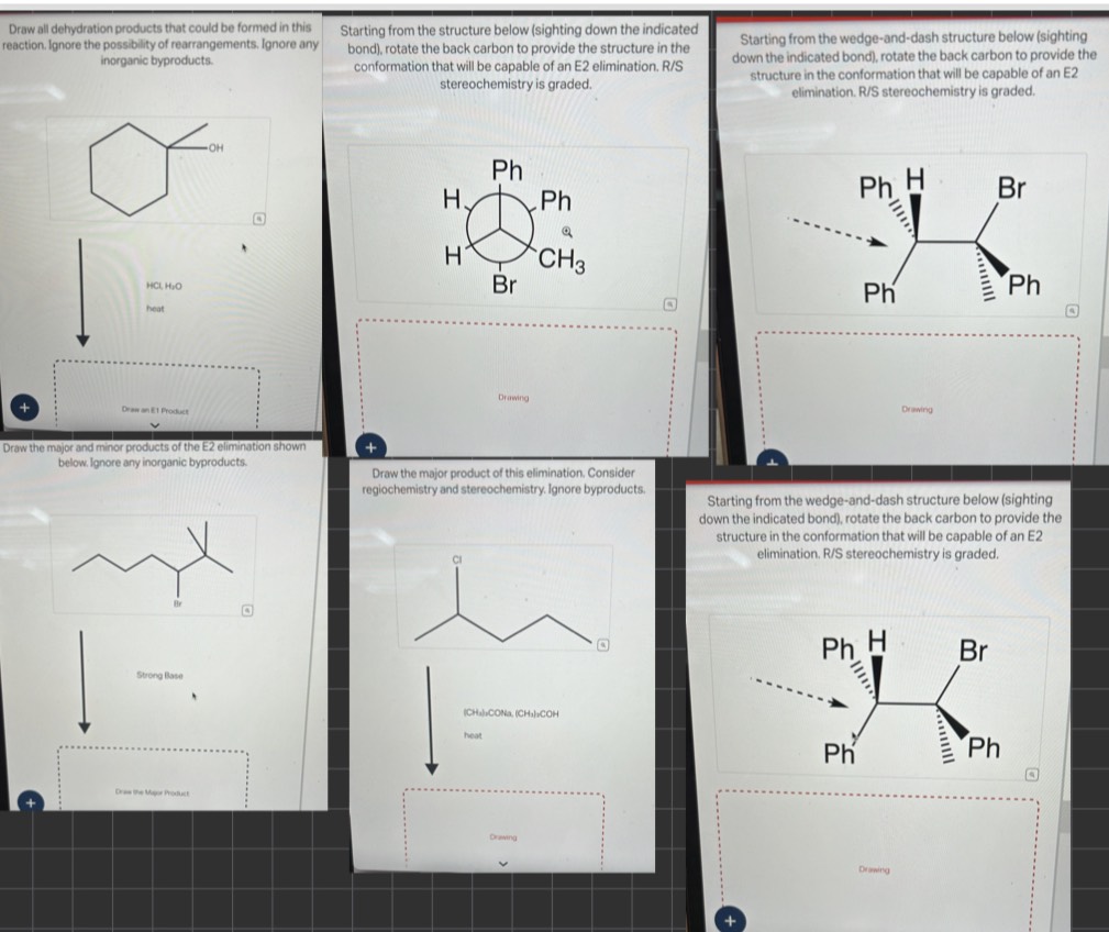 Solved Draw all dehydration products that could be formed in | Chegg.com