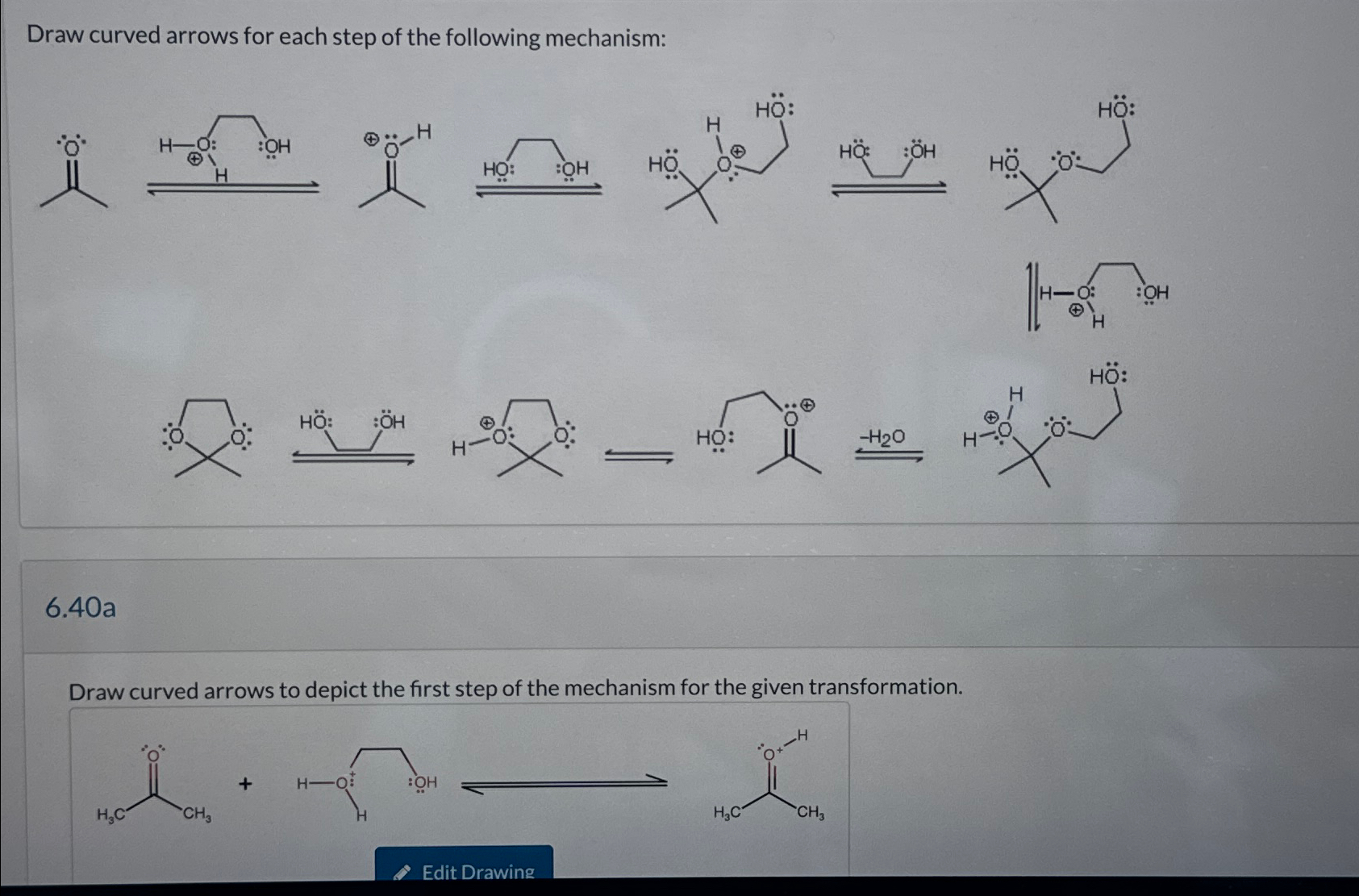 Solved Draw curved arrows for each step of the following | Chegg.com