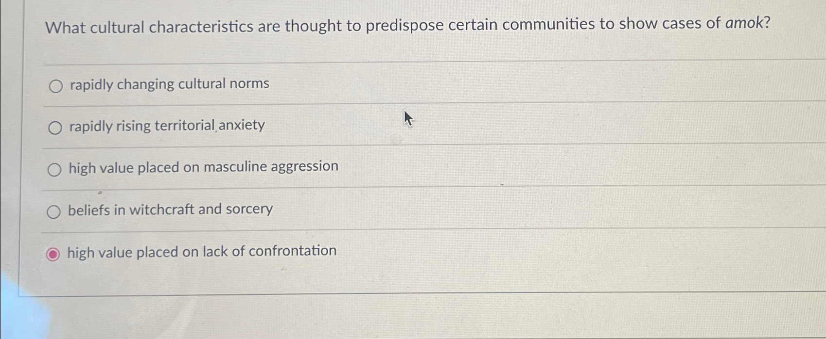 Solved What cultural characteristics are thought to | Chegg.com