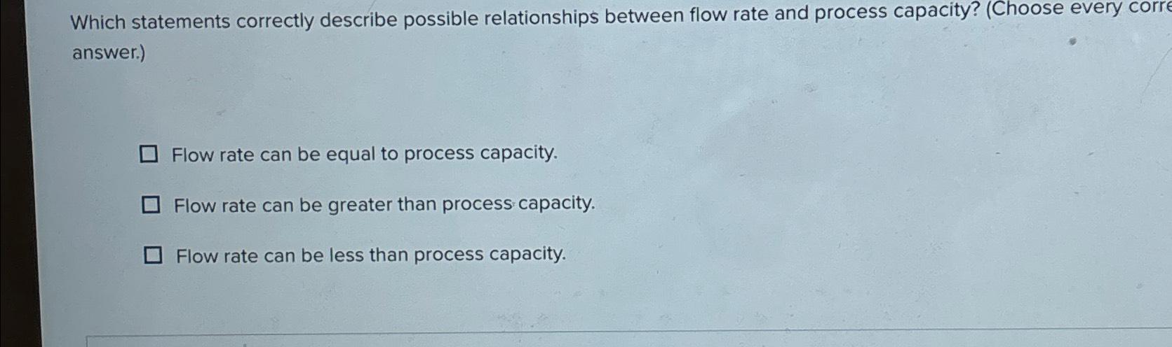 Solved Which statements correctly describe possible | Chegg.com