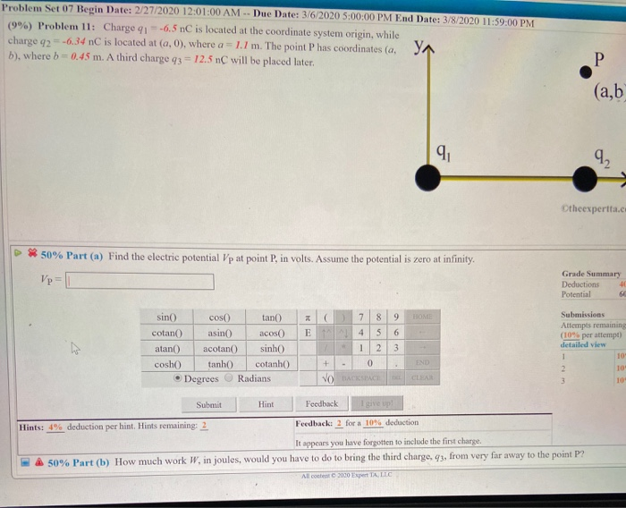 Solved Problem Set 07 Begin Date: 2/27/2020 12:01:00 AM - | Chegg.com
