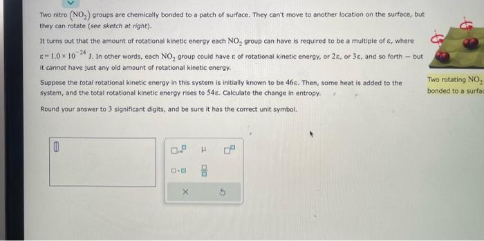 Solved Two nitro (NO2) groups are chemically bonded to a | Chegg.com