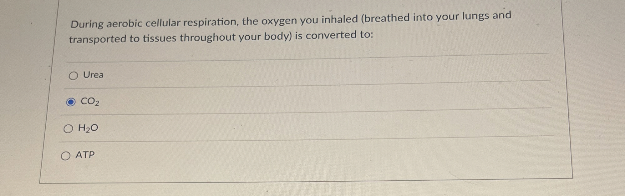 Solved During aerobic cellular respiration, the oxygen you | Chegg.com