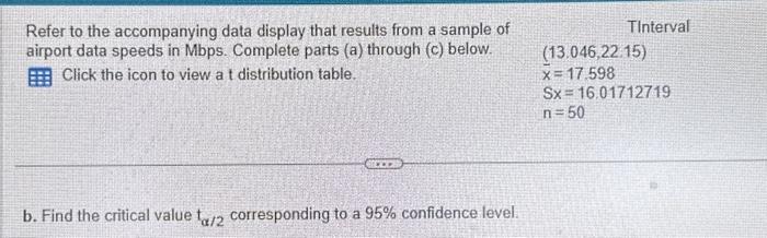 Solved Refer to the accompanying data display that results | Chegg.com