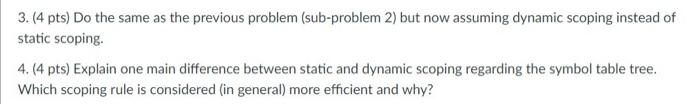 Solved Question 5 Consider the following pseudo-code. int x | Chegg.com