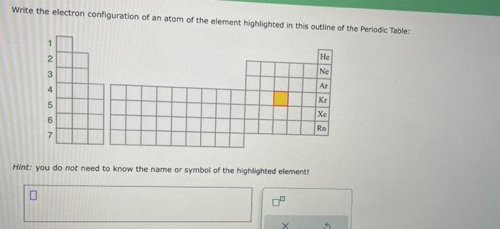 [solved] Write The Electron Configuration Of An Atom Of Th