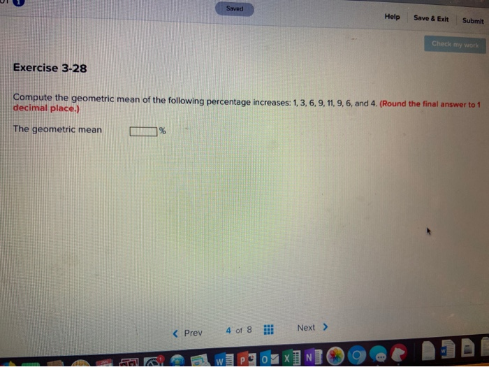 Solved Saved Help Save & Exit Submit Check my work Exercise | Chegg.com
