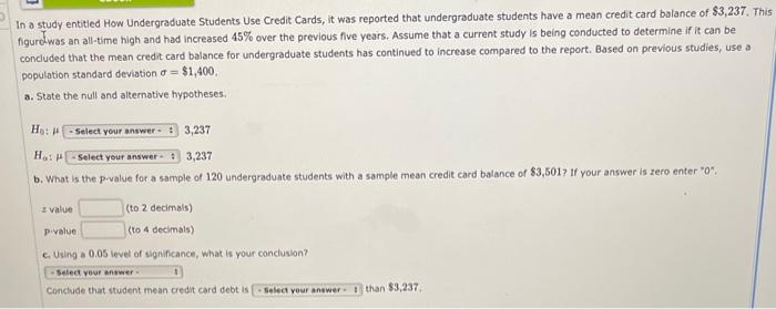 Solved n a study entitied How Undergraduate Students Use | Chegg.com