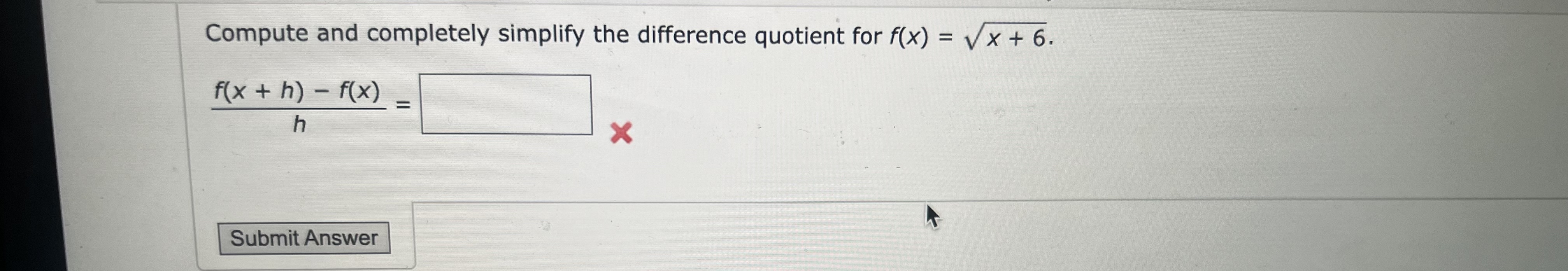 Solved Compute and completely simplify the difference | Chegg.com