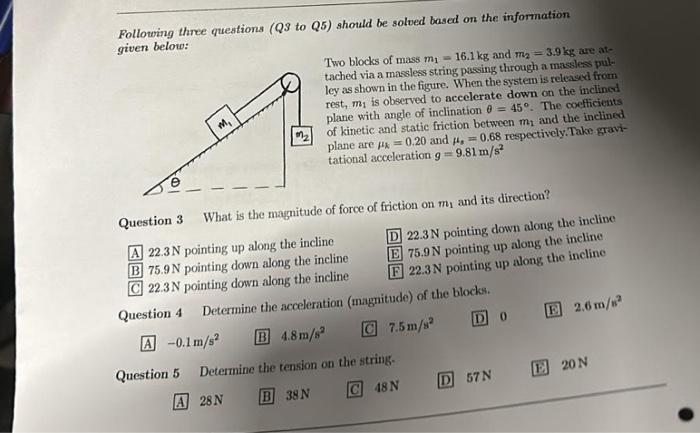 Solved Following three questions (Q3 to Q5) should be solved | Chegg.com