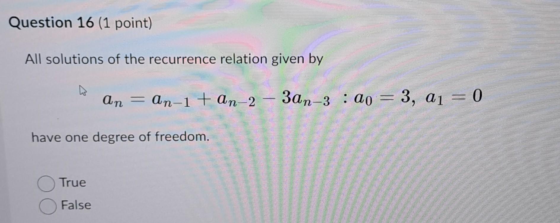 Solved All solutions of the recurrence relation given by | Chegg.com