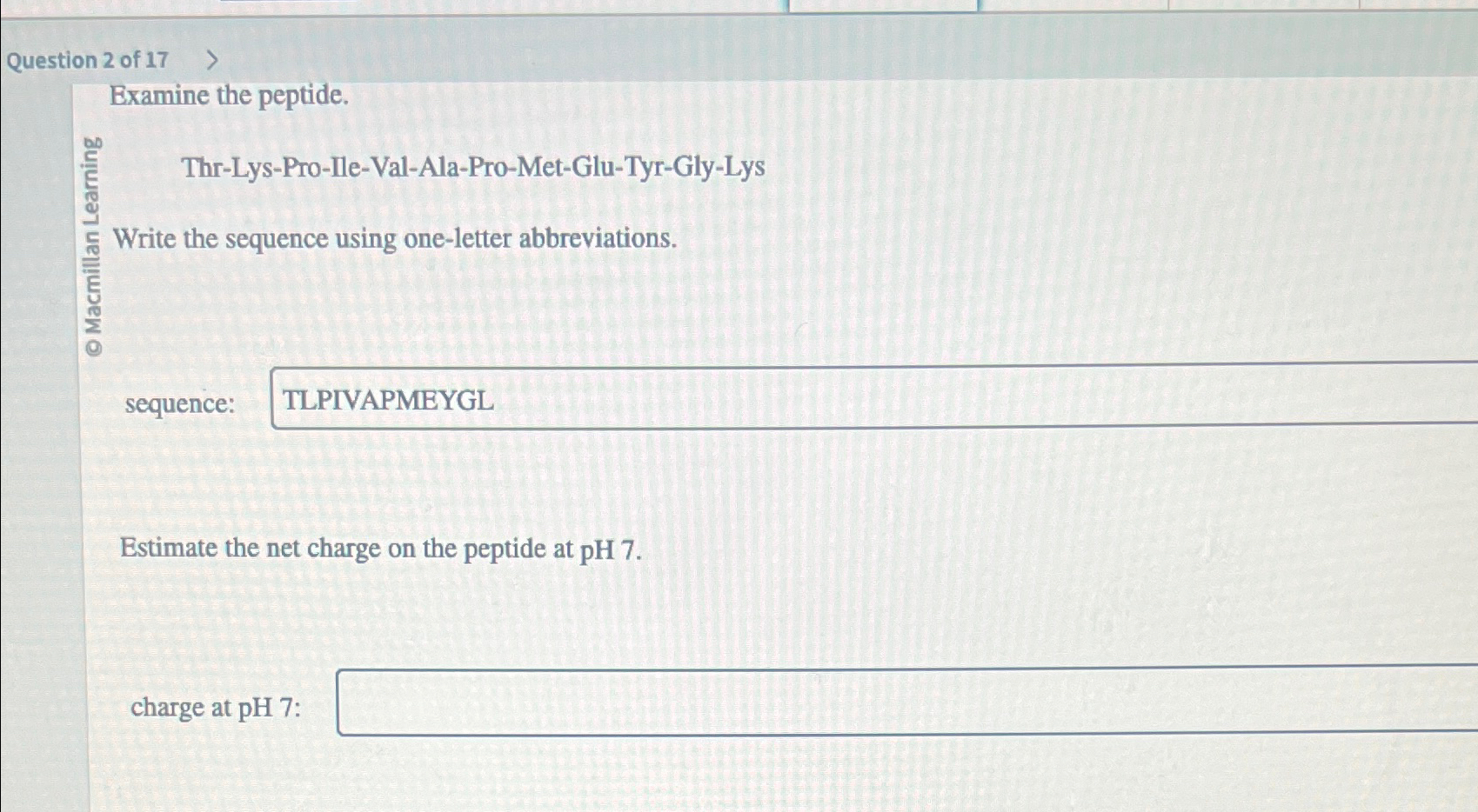 Solved Question 2 ﻿of 17Examine the | Chegg.com