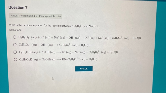 Solved Question 7 Status: Tries remaining: 31 Points | Chegg.com