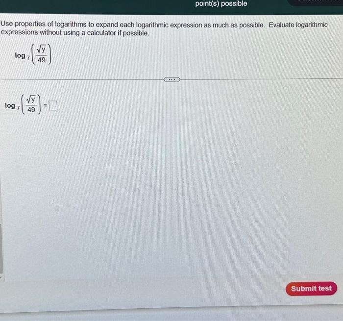 Solved Use properties of logarithms to expand each | Chegg.com