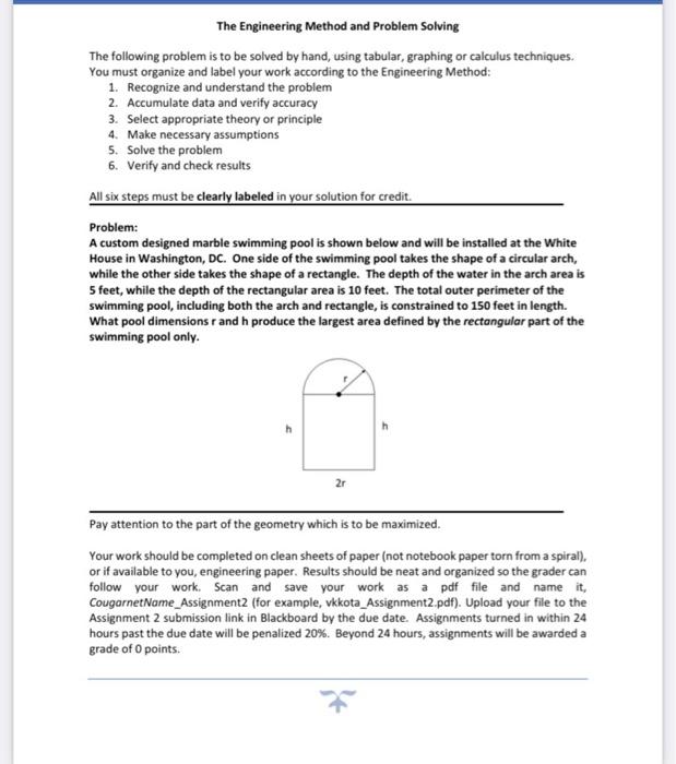 Solved The following problem is to be solved by hand, using | Chegg.com