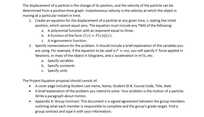 slove this question we have to make a equation which | Chegg.com