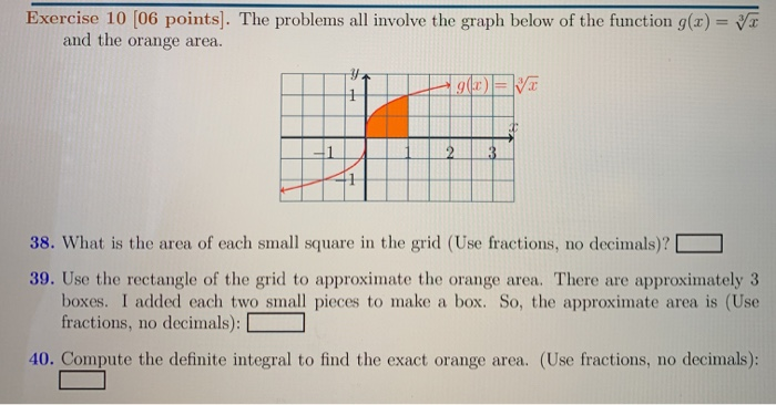 Solved Exercise 10 (06 points). The problems all involve the | Chegg.com
