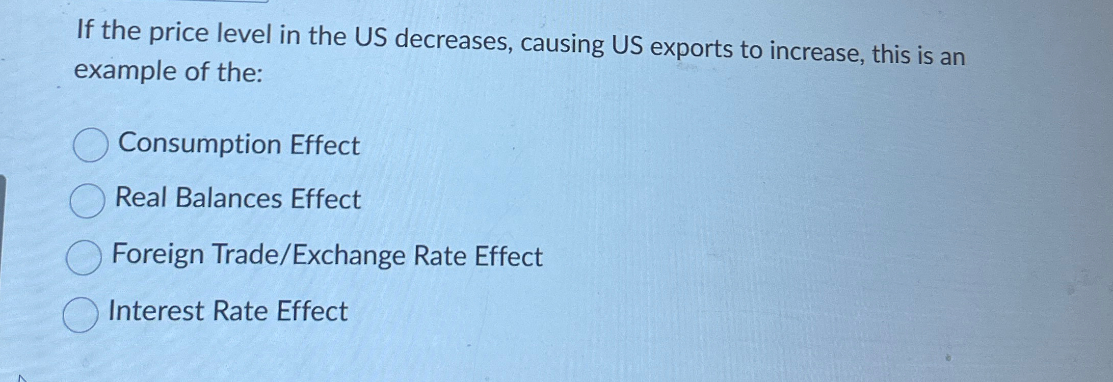 Solved If the price level in the US decreases, causing US | Chegg.com