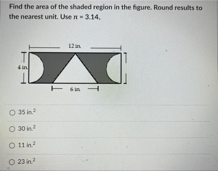 Solved Find the area of the shaded region in the figure. | Chegg.com