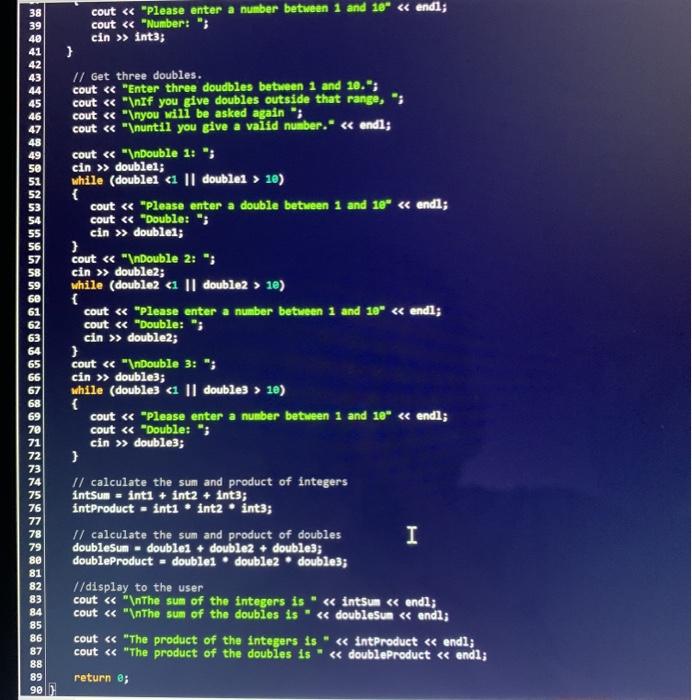 Solved / create the following functions:GetInteger - returns | Chegg.com